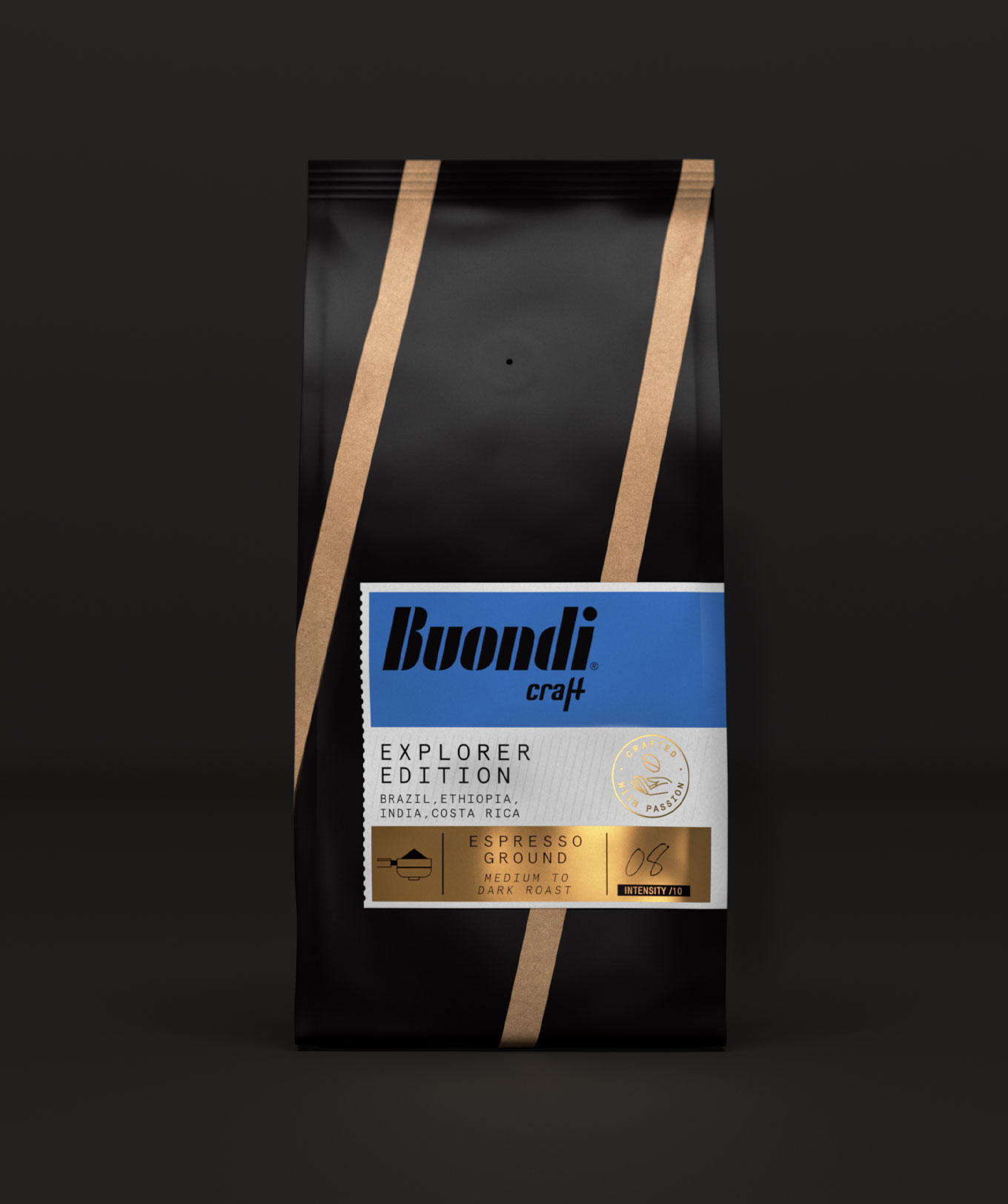 Rebrand for premium craft-coffee brand, Nestlé Buondi Craft.