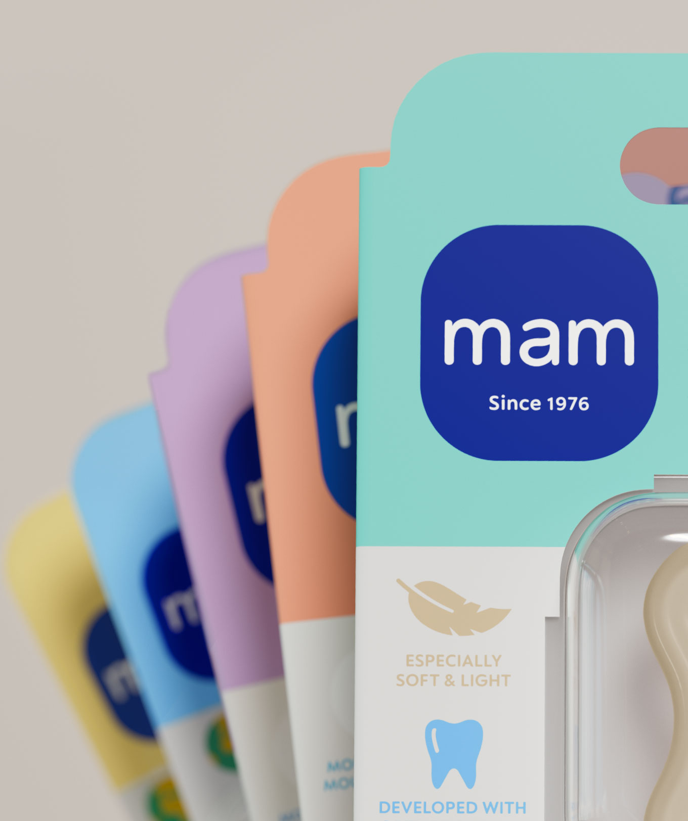A global rebrand to reconnect Mam with modern parents.